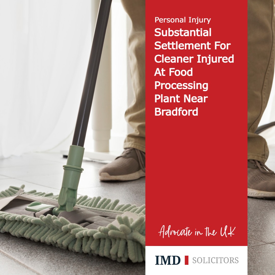 Substantial Settlement For Cleaner Injured At Food Processing Plant ...